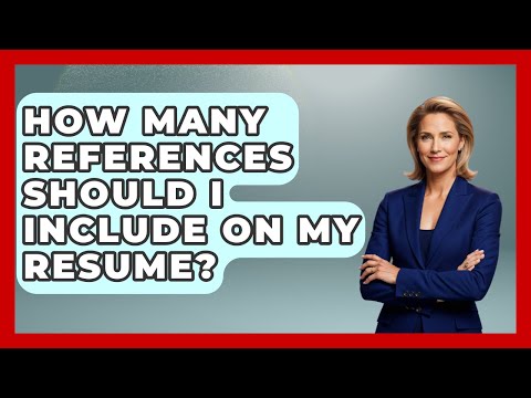 How Many References Should I Include On My Resume? - Sports Jobs