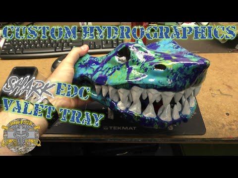 Check Out my New Custom Hydrographics Shark EDC Valet Tray