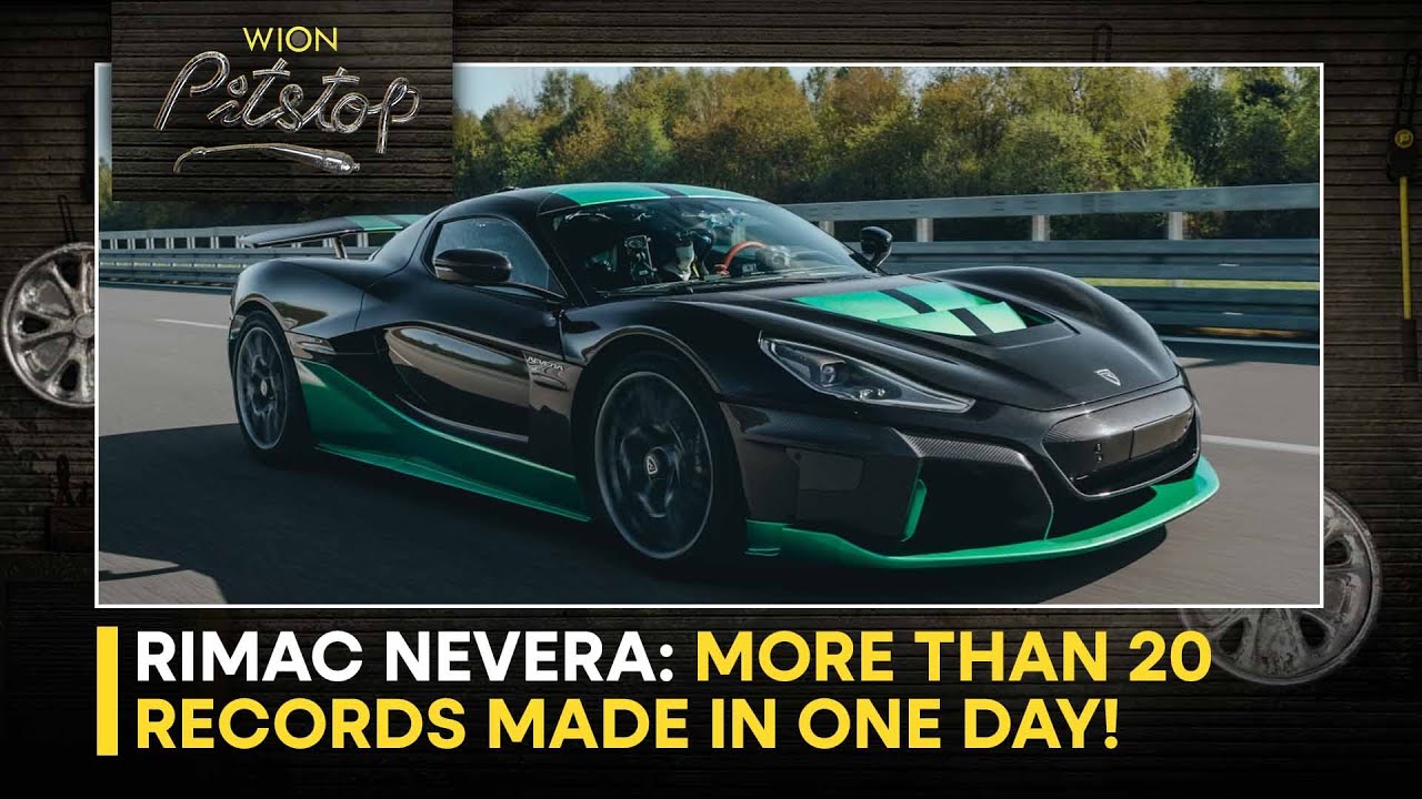 Rimac Nevera: Electric hypercar sets 23 performance world records in a single day | WION Pitstop