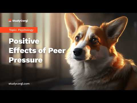 Positive Effects of Peer Pressure - Essay Example