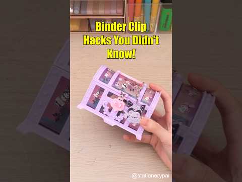 Binder Clip Hacks You Didn't Know! #shorts