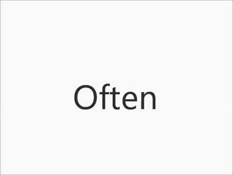 How to Pronounce Often