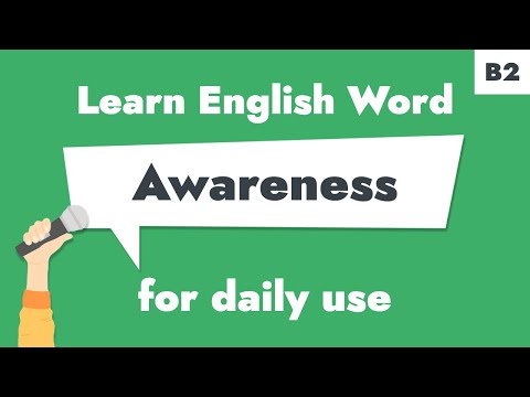 #042 – "Awareness" | Learn B2 English Noun – Promote important social causes.
