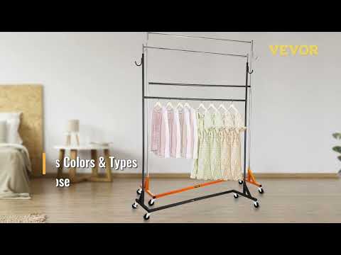 VEVOR Industrial Grade Z Base Garment Rack | Height Adjustable✅