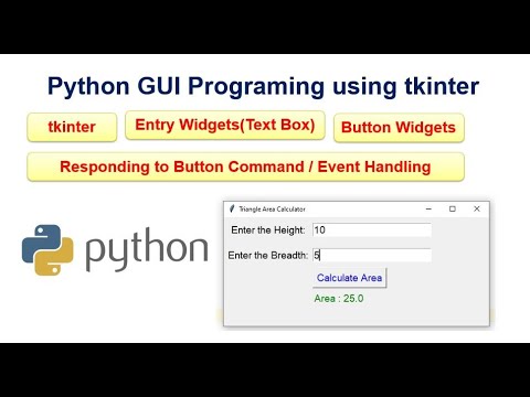 TextBox(Entry Widgets) and Button Widgets in Python GUI with tkinter