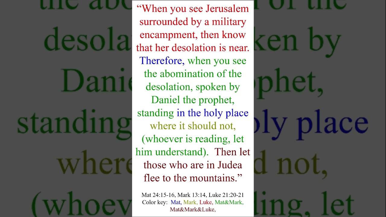 OneMinute Episode 2: The Abomination of the Desolation Part 1 #onegospel #jesus #daniel #prophecy