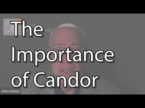 The Importance of Candor