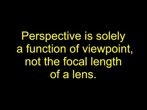 Explaining perspective as a function of viewpoint.