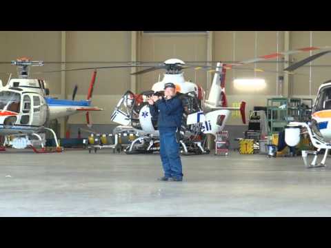 Japanese Flute in a Helicopter Hangar!!