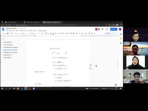 ECC3012 ENGINEERING MATHEMATICS II ASSIGNMENT NUMERICAL METHOD