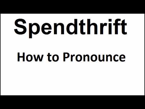 How to pronounce Spendthrift||How to say Spendthrift||Spendthrift Pronunciation||ABDictionary