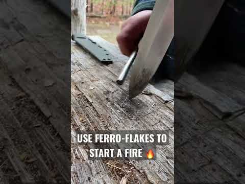Amazing Way to Use Ferro-Rod! (With the SHEMANESE) #shorts #bushcraft #survival