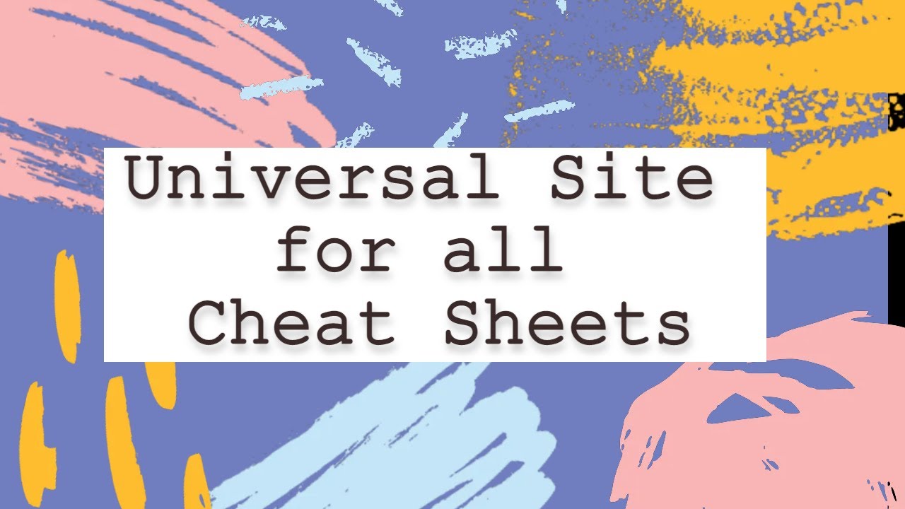 Cheatography | Game Cheat Codes | Linux Cheat sheets | Holiday Cheat Sheets | Education Cheat sheets