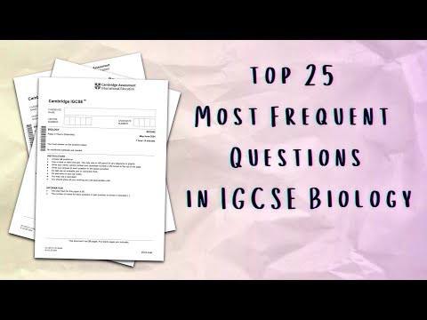 Top 25 Topics to revise for your IGCSE Biology Exam in 2025 (part 1)
