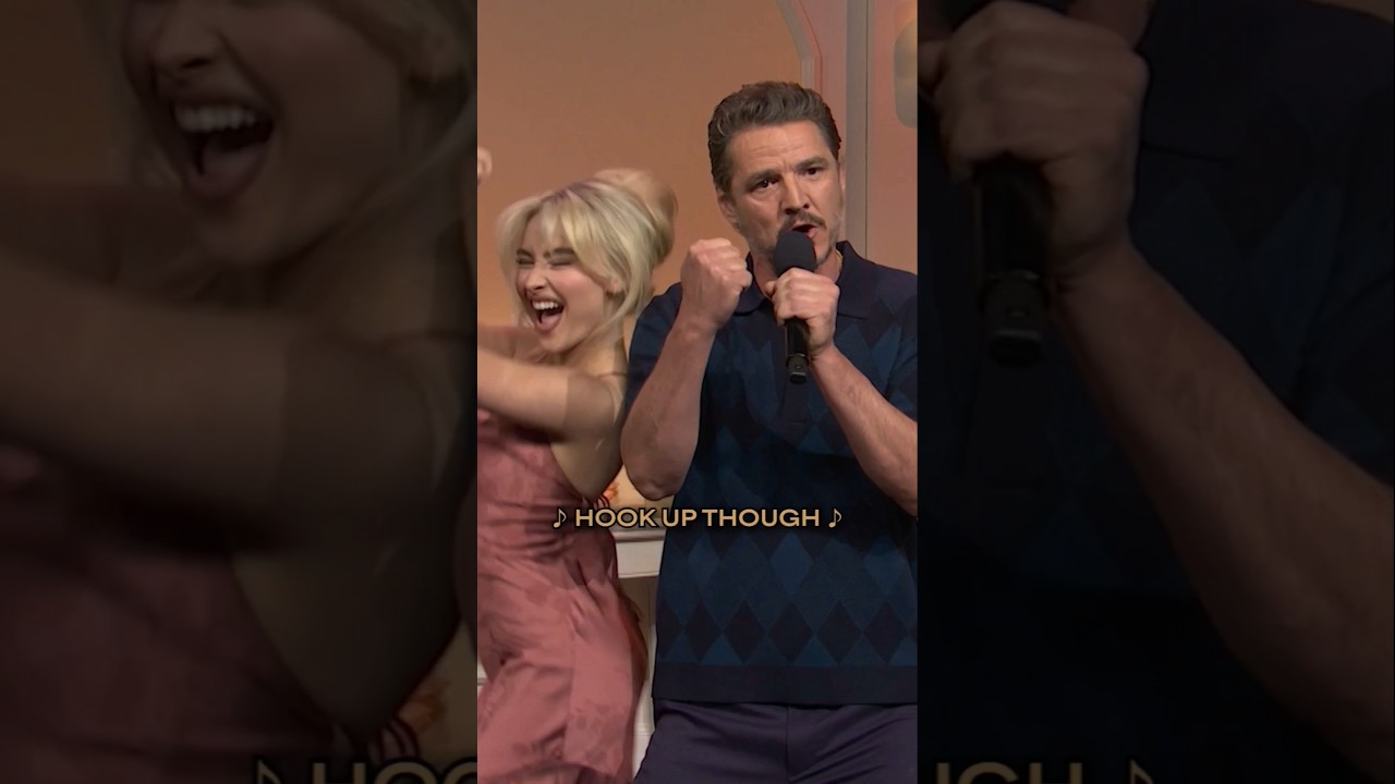 Sabrina Carpenter and Pedro Pascal were killing it at SNL 50😂🎤🌟 #Celebrities #Performance #Comedy