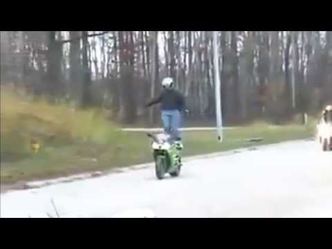 Bike stunt gone horribly wrong