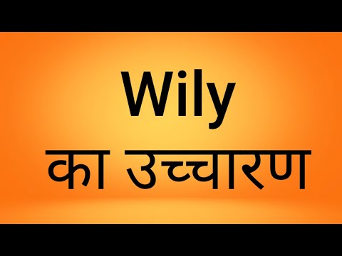 how to pronounce Wily