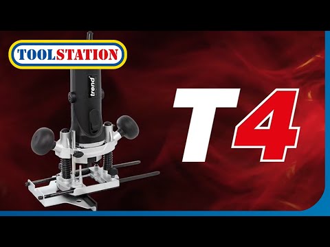 Trend T4 1/4" 850W Variable Speed Router 110V | Toolstation