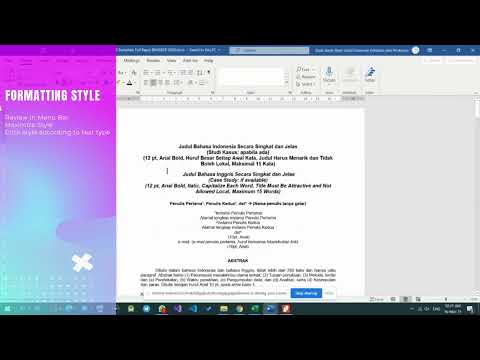 Formatting Manuscript Jurnal Kebijakan Sosial Ekonomi Kelautan dan Perikanan