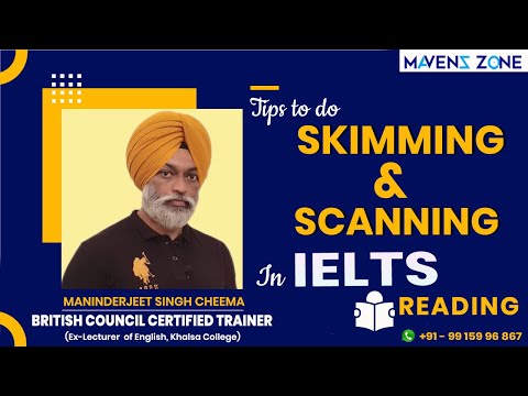 IELTS READING- Skimming and Scanning in Hindi