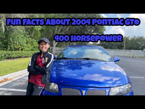 Fun Facts About 2004 Pontiac GTO
