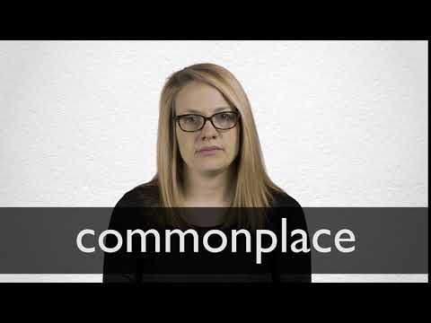 COMMONPLACE definition and meaning | Collins English Dictionary