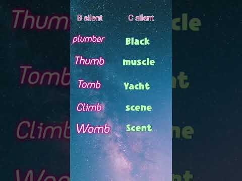 silent words with B and C#easyenglish