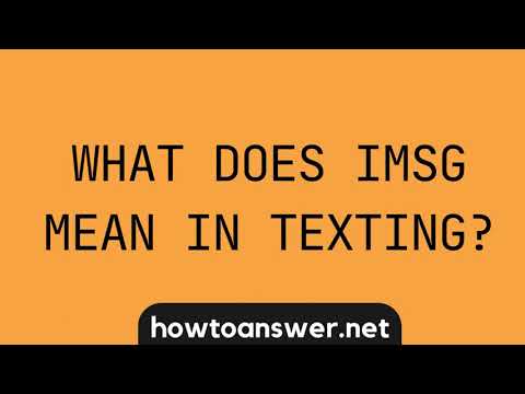 What Does Imsg Mean In Texting 2022