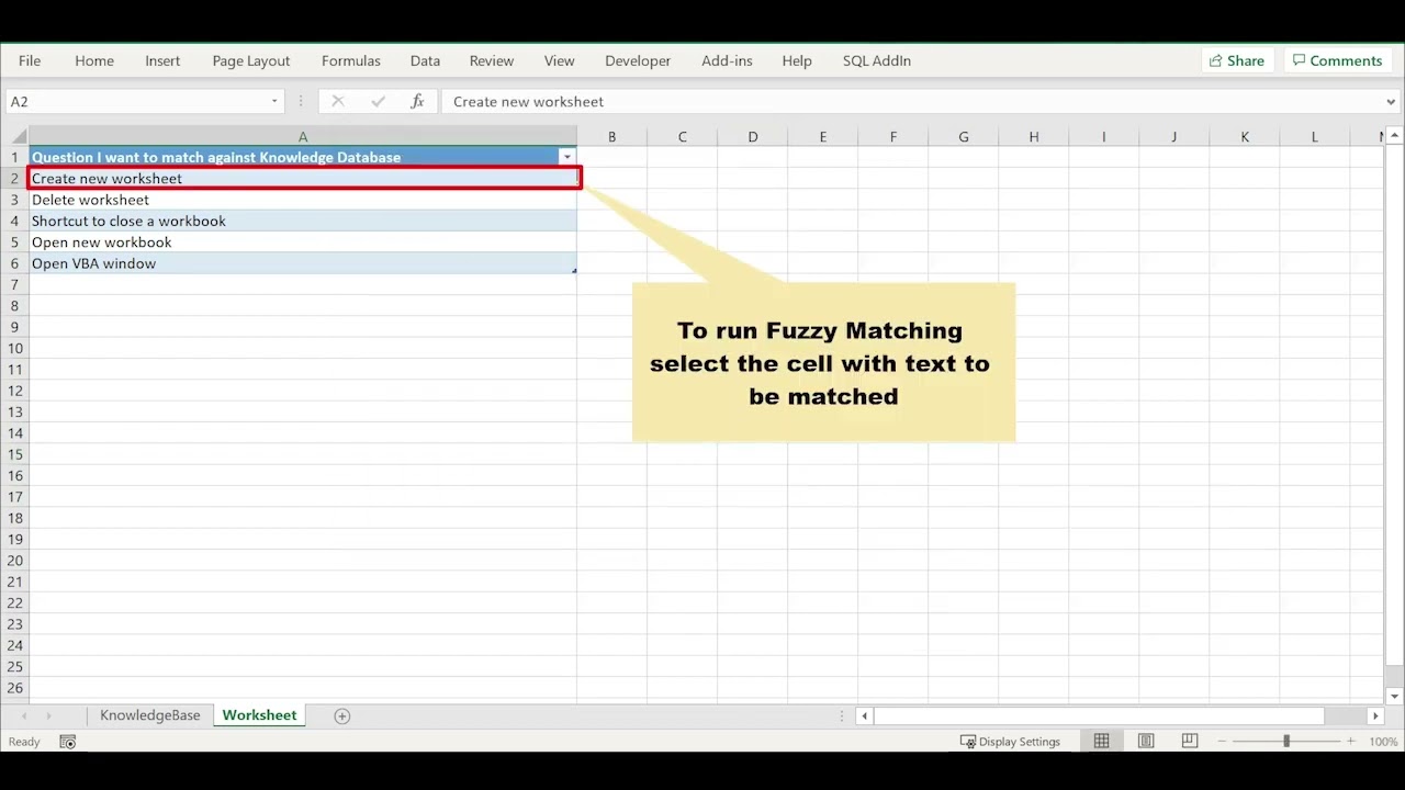 AnalystCave: Fuzzy Match Text in Excel using VBA Macro