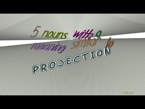 projection - 6 nouns synonym to projection (sentence examples)
