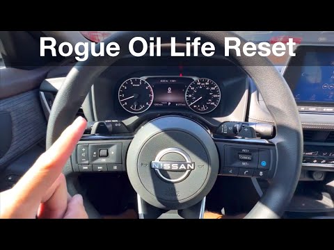 2021 - 2024 Nissan Rogue How to reset the oil life 2022 2023