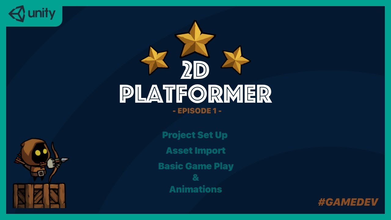 How to create a 2D platformer game in unity part 1 - 1080p