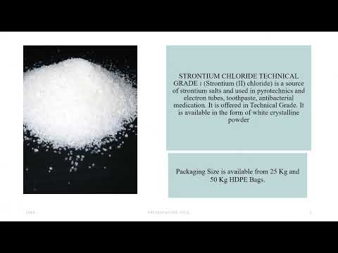 Strontium Chloride - SrCl2 Latest Price, Manufacturers & Suppliers