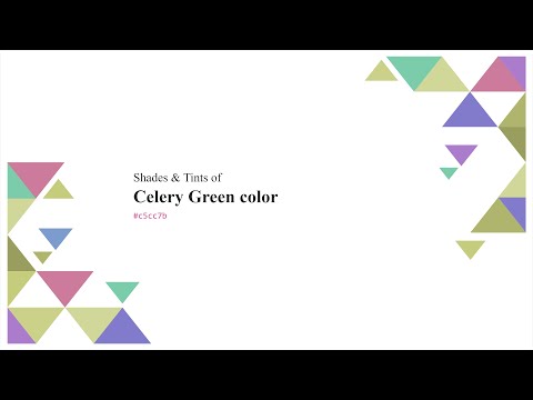 Shades & Tints of Celery Green color #c5cc7b A Warm Green color #afb56d #999e5f #cbd189 #d1d798