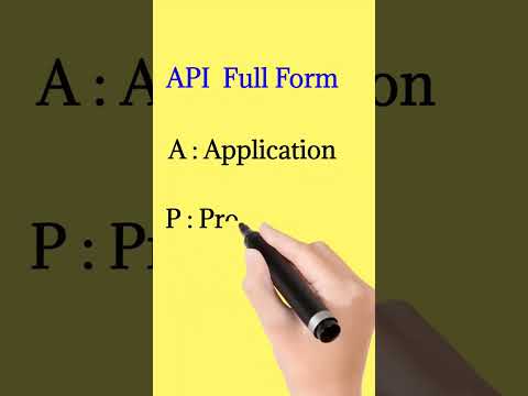 A.P.I Full form | full form of API | #fullform