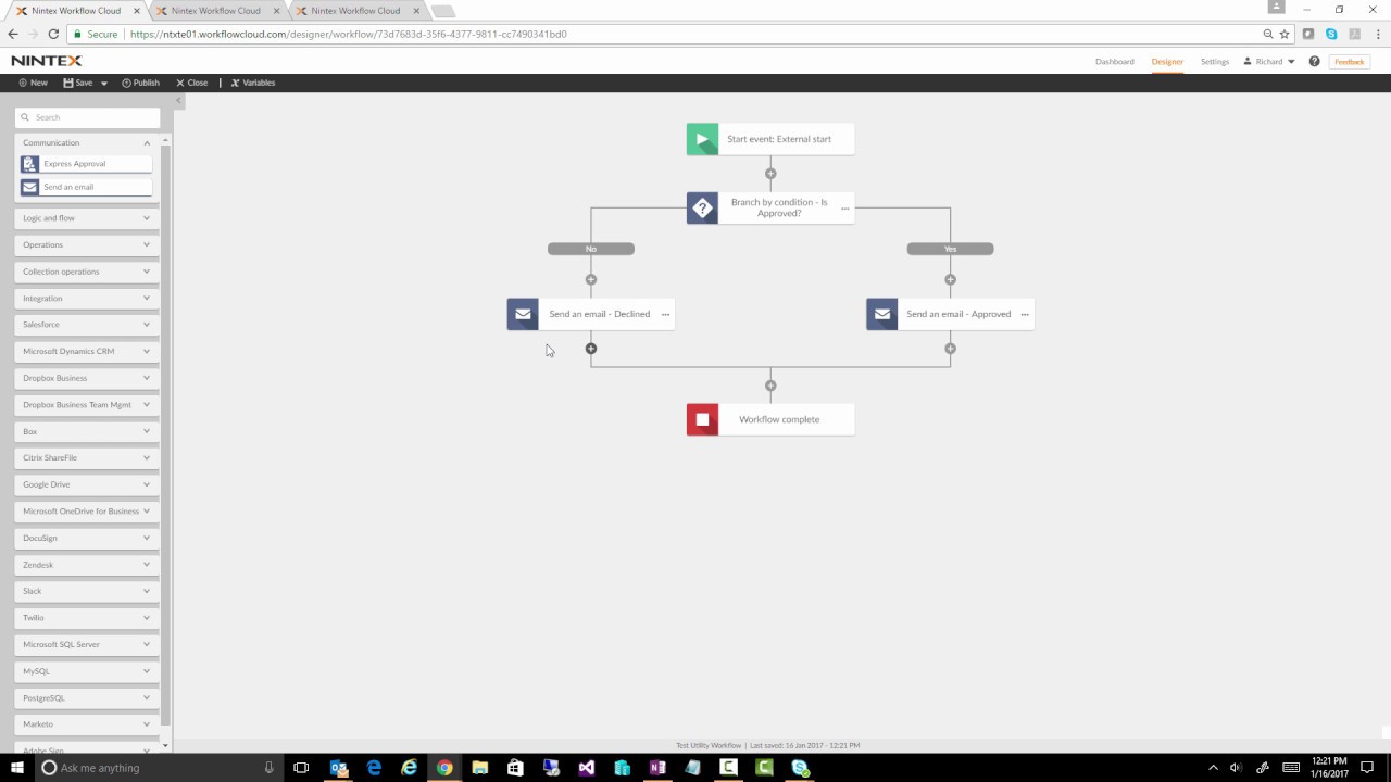 Nintex Workflow Cloud - Utility Workflows