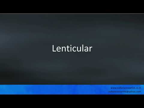 Pronunciation of the word(s) "Lenticular".