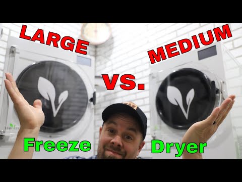 WATCH THIS BEFORE BUYING A FREEZE DRYER! Medium vs. Large Freeze Dryer #harvestrightfreezedryer
