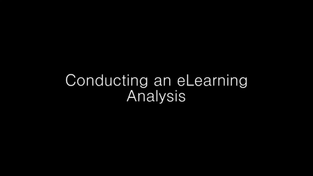 eLearning Analysis Questionnaire