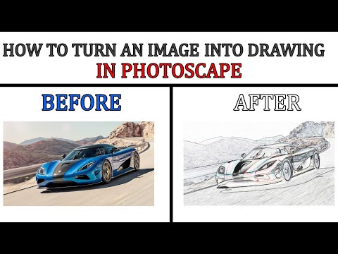 HOW TO TURN AN IMAGE INTO DRAWING IN PHOTOSCAPE [2020]