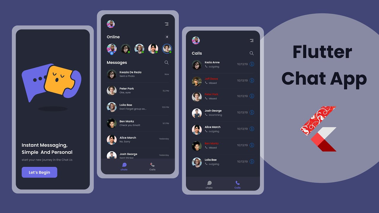 Chat App - Flutter UI - Speed Code