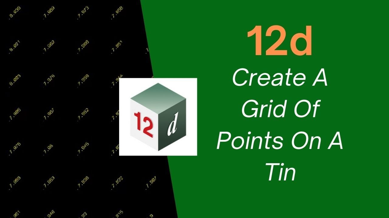 12d - How to create a grid of points on a tin in 12d