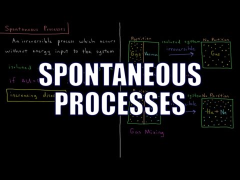 Chemical Thermodynamics 4.1 - Spontaneous Processes