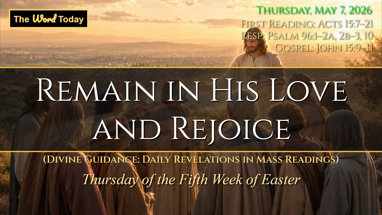 Remain in His Love and Rejoice | Divine Guidance - Thursday, May 7, 2026