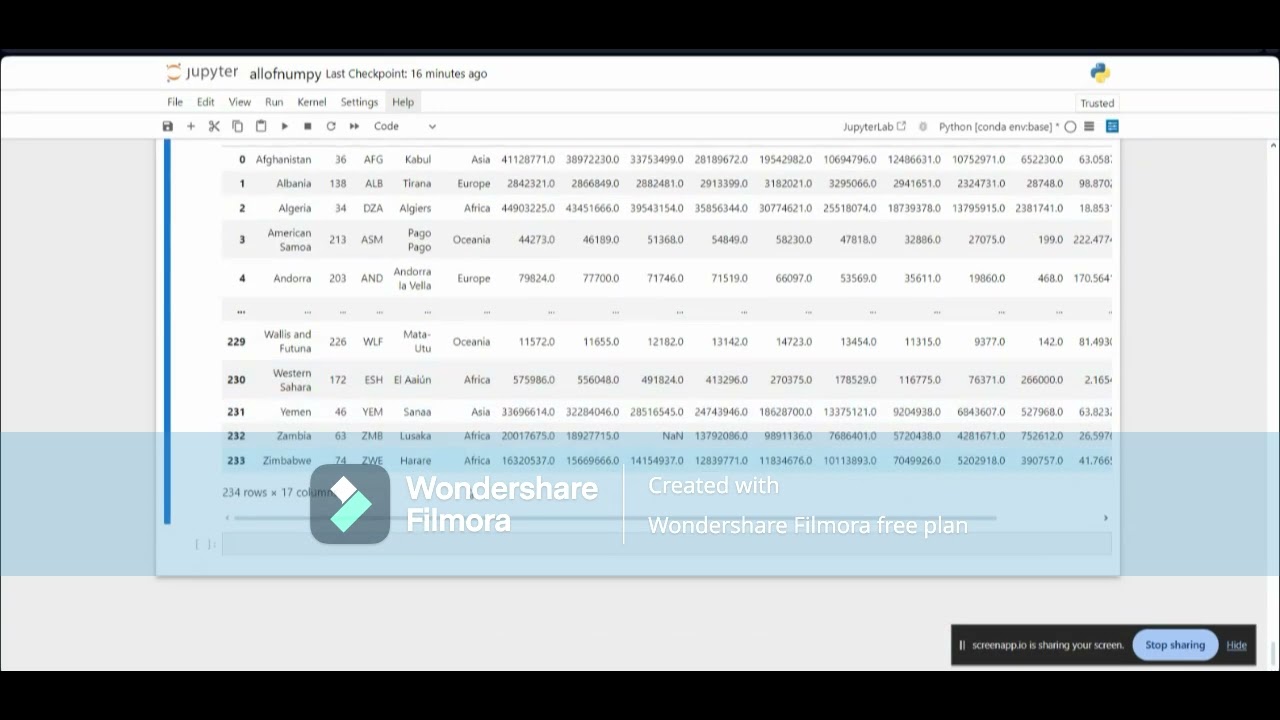 📊 Exploring World Population Data with Python | Pandas Tutorial