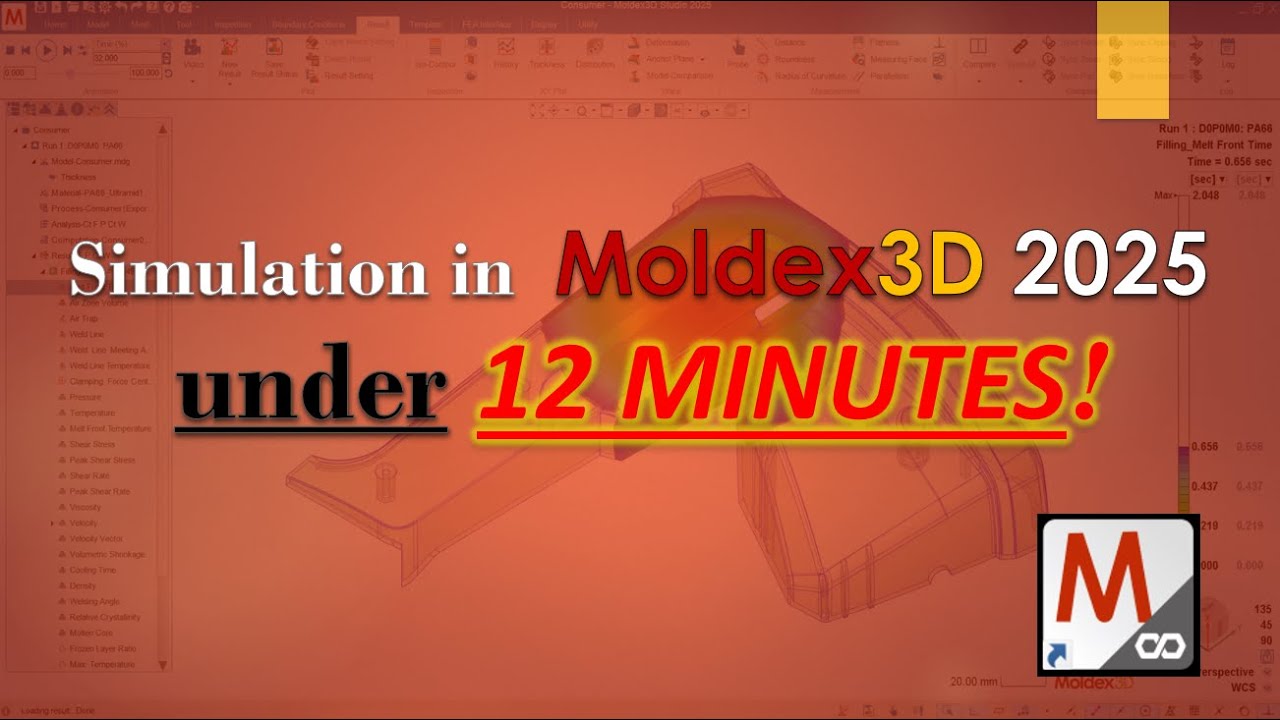 How to Run Moldex3D in Under 12 Minutes | Moldex3D Studio 2025 QuickStart Tutorial