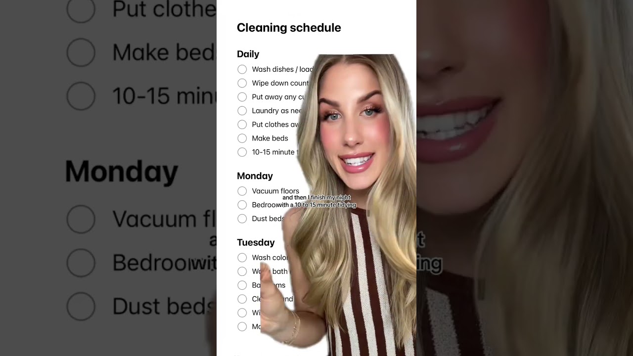 full cleaning routine and schedule 🤎 Imk if you guys want a print out version of this - separating i