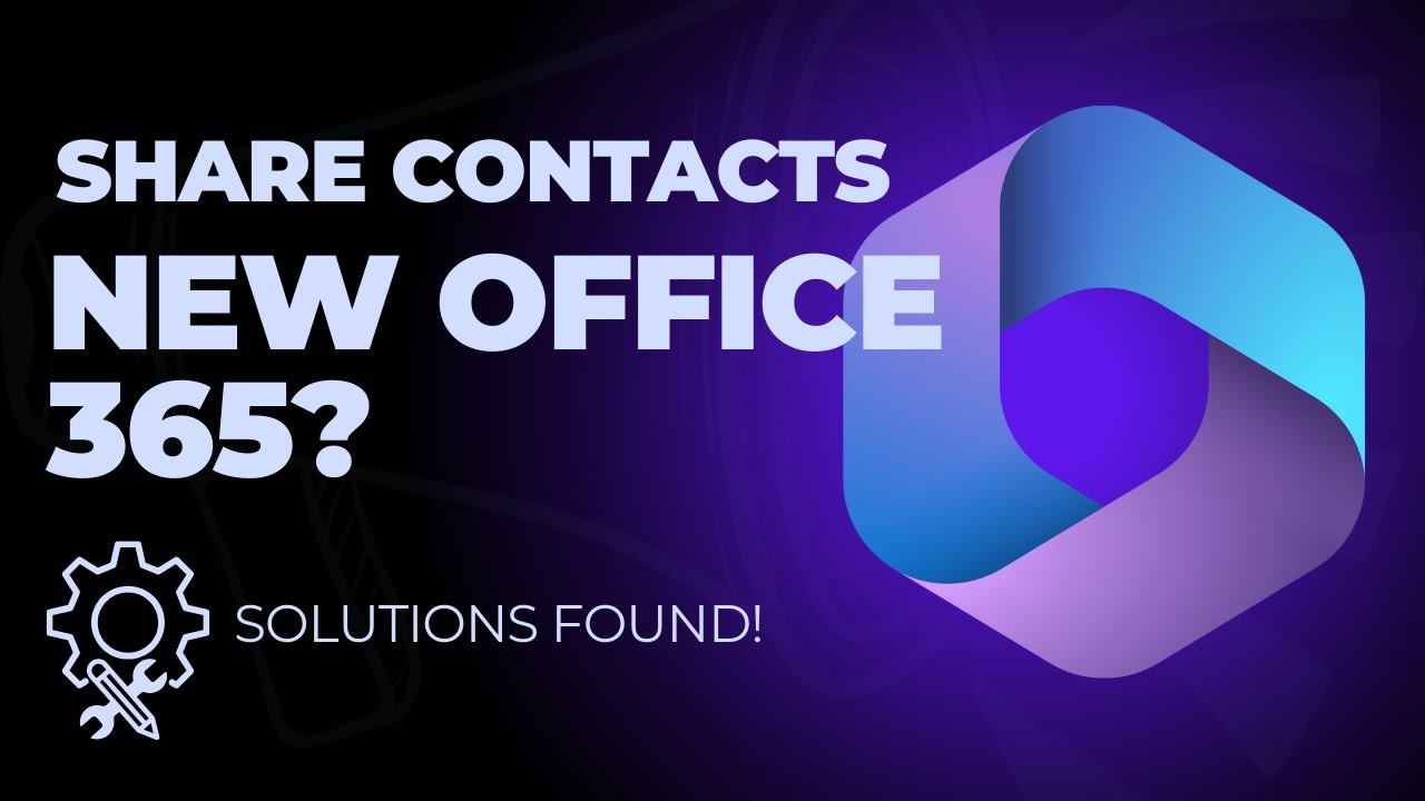 How to Share Contacts in New Outlook 365