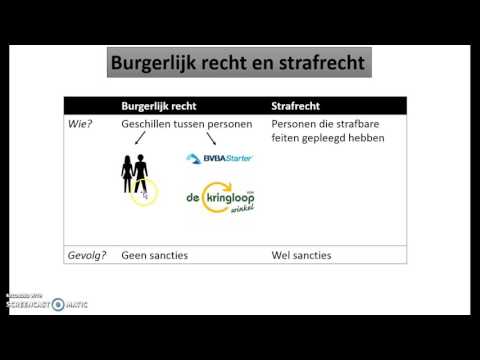 Burgerlijk recht en strafrecht in België