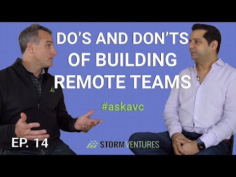 AskAVC #14 - Do's and don'ts of building remote teams